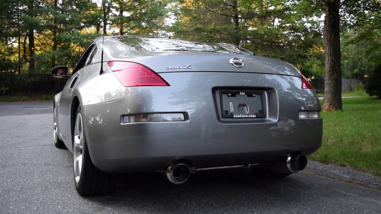 Nissan 350Z Exhaust Before & After Invidia N1 - YouTube