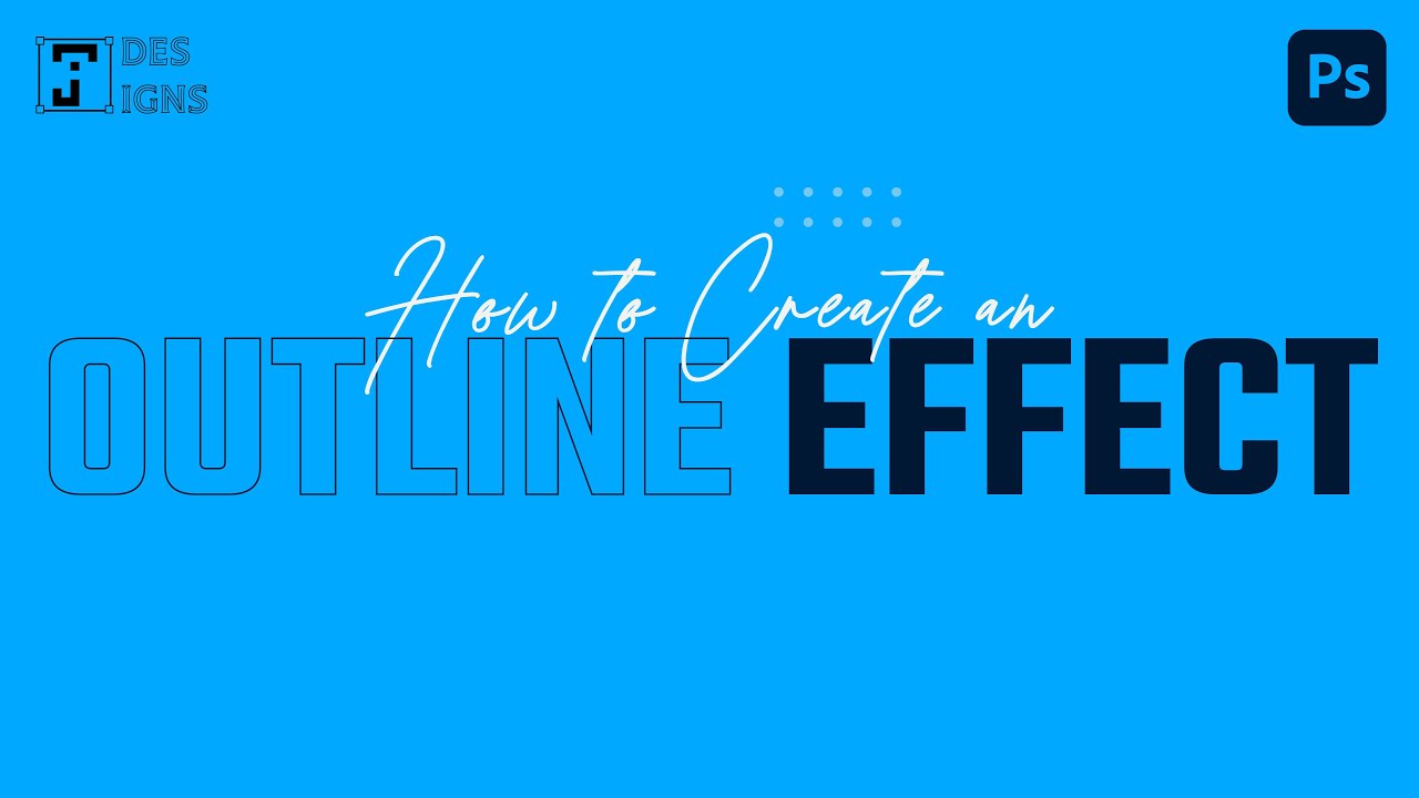 Outline Effect in Photoshop - YouTube