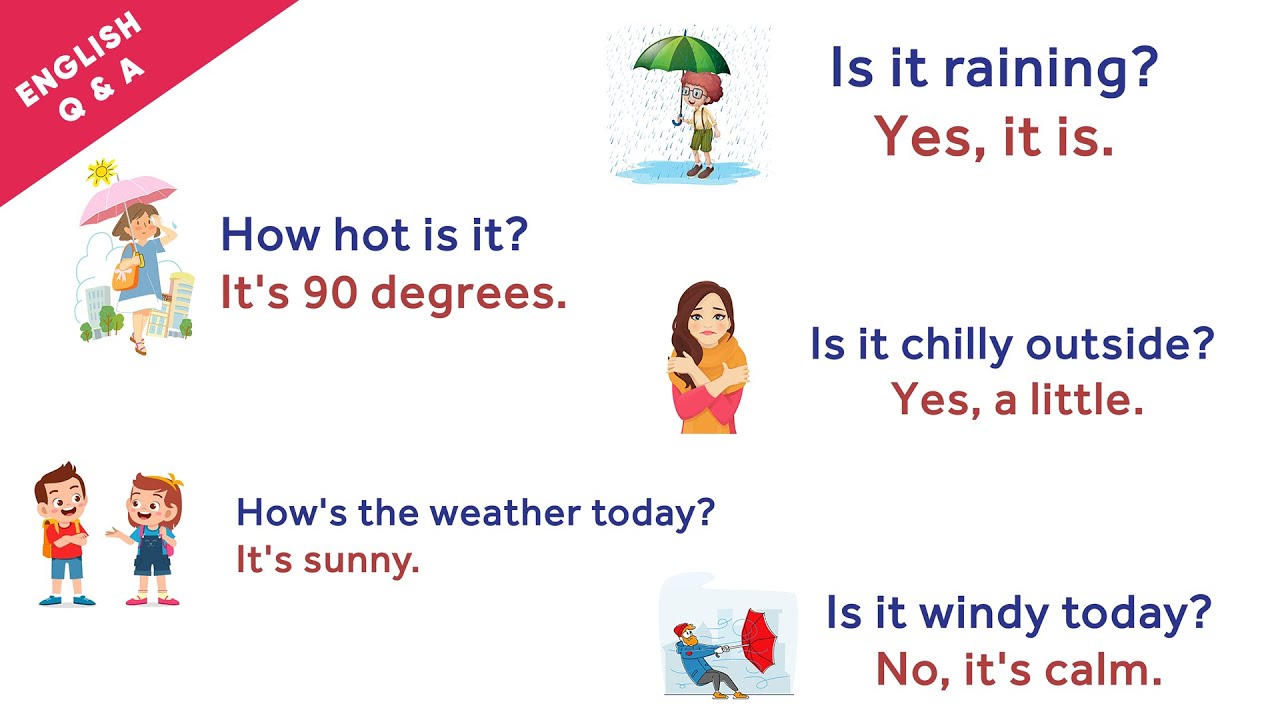 50 weather questions and answers | Questions and Answers in English # ...