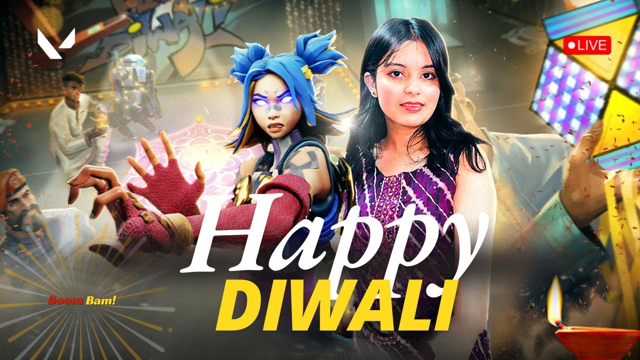 Happy Diwali 🪔 | Special Diwali Outfit | Valorant live | Girl gamer | # ...
