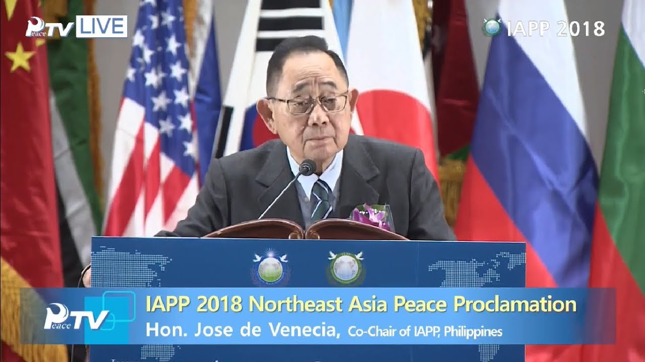 Hon. Jose de Venecia IAPP Co-Chair - YouTube