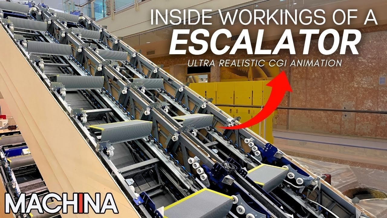 How an Escalator Works | Ultra Realistic CGI | Full Documentary ...