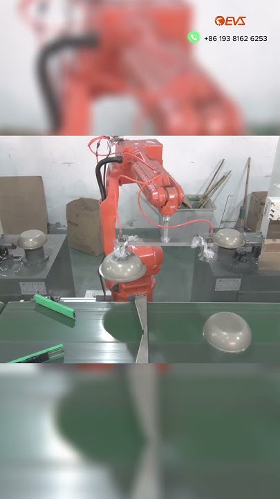Industrial Robot Deburring in Cookware Production #industrialrobots #factory #machine #robot ...