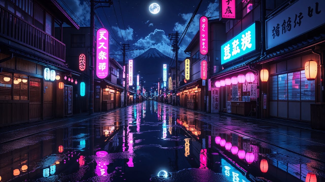 Vintage Japan Rain Lofi 🌧️ Nostalgic Rain & Soothing Beats for Relax ...