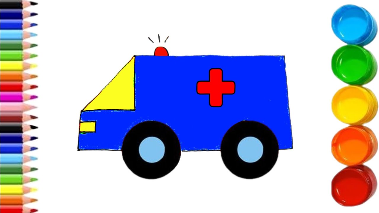 HOW TO DRAW AMBULANCE | HOW TO DRAW A AMBULANCE EASY STEP BY STEP ...