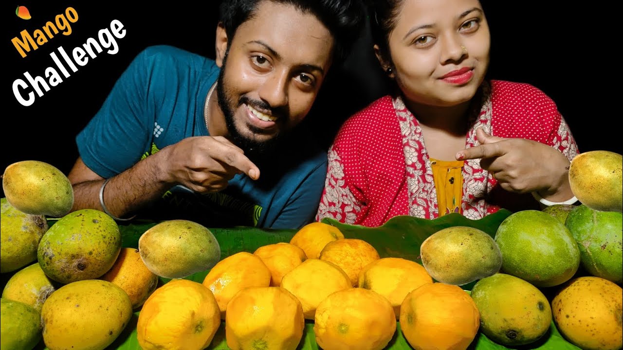 Mango eating challenge | fruit challenge | mango eating | eating show ...