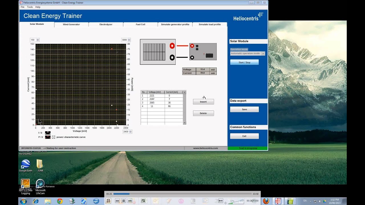Clean Energy Trainer Single Solar Panel Load Test - YouTube