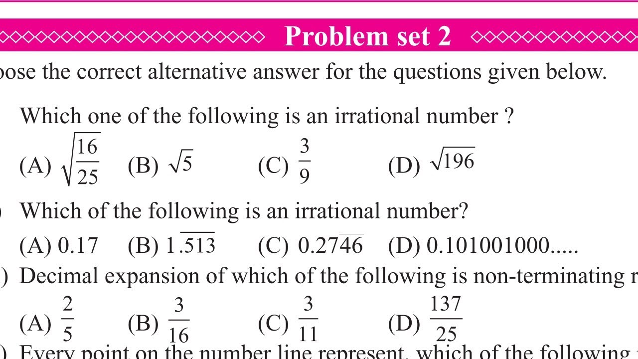 9 std-Math1-14aug-problem Set 2 नववी गणित भाग 1 ,मराठी ,हिंदी, - YouTube