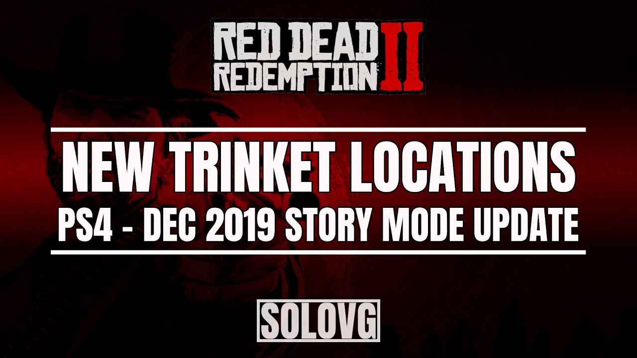 RED DEAD REDEMPTION 2 - How to Find the Five New Trinkets (PS4 Pro ...