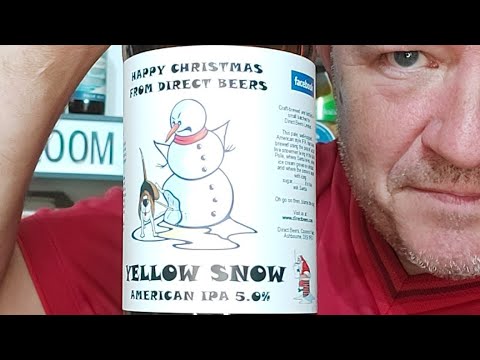 Yellow Snow American IPA- Direct Beers - Xmas Beer Review - YouTube