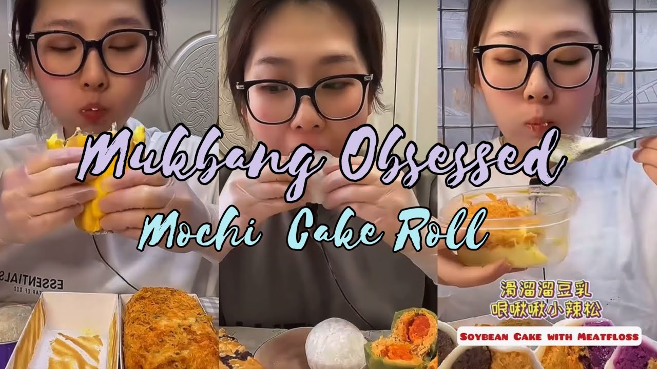 [Portrait] KWAI Mukbang ASMR | Cake Roll Mochi Chinese Eating Kwai ...