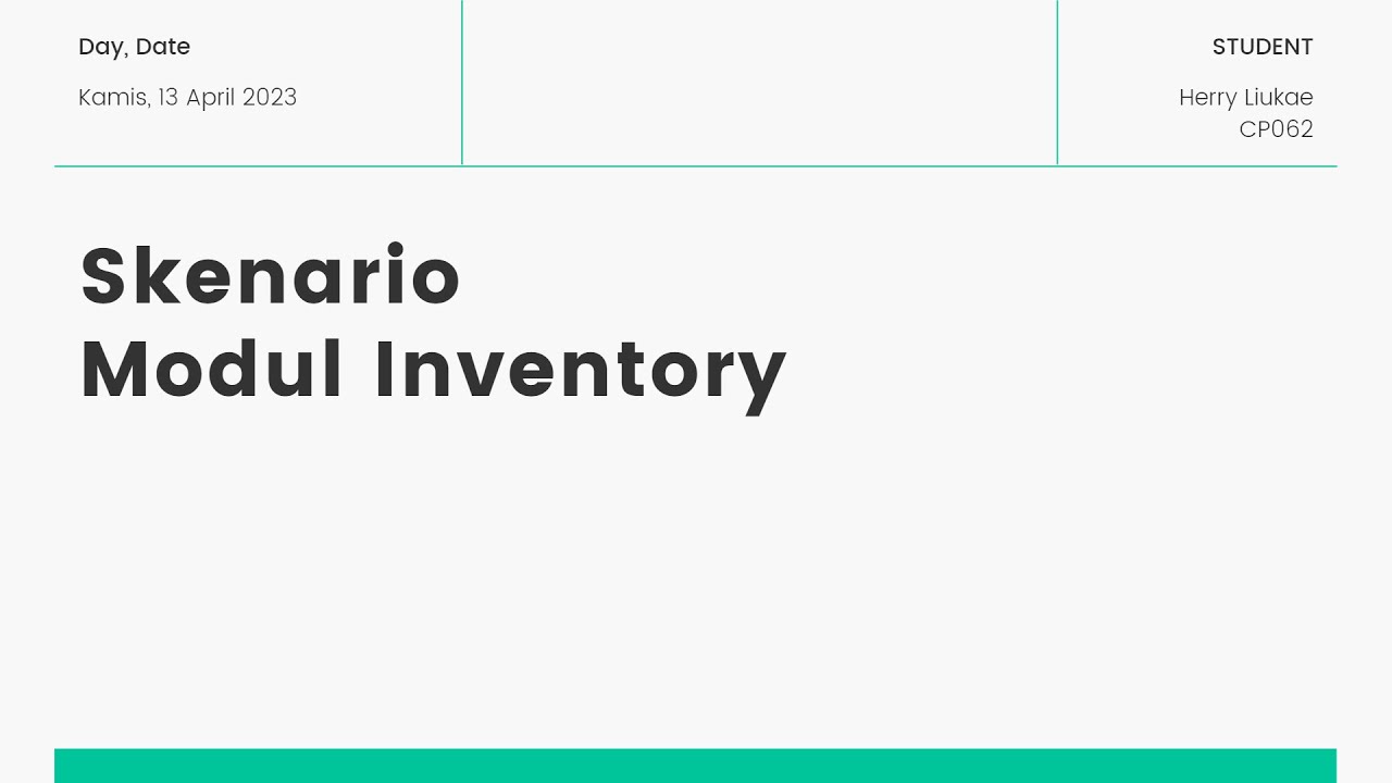 Odoo 16 - Skenario Modul Inventory [SIB X PT Ctech ERP Indonesia] - YouTube