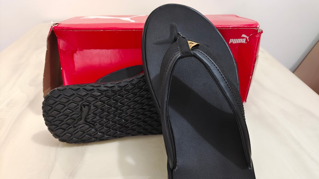 Puma Galaxy V3 Comfort Slippers Black Edition | Best Slipper under Rs ...