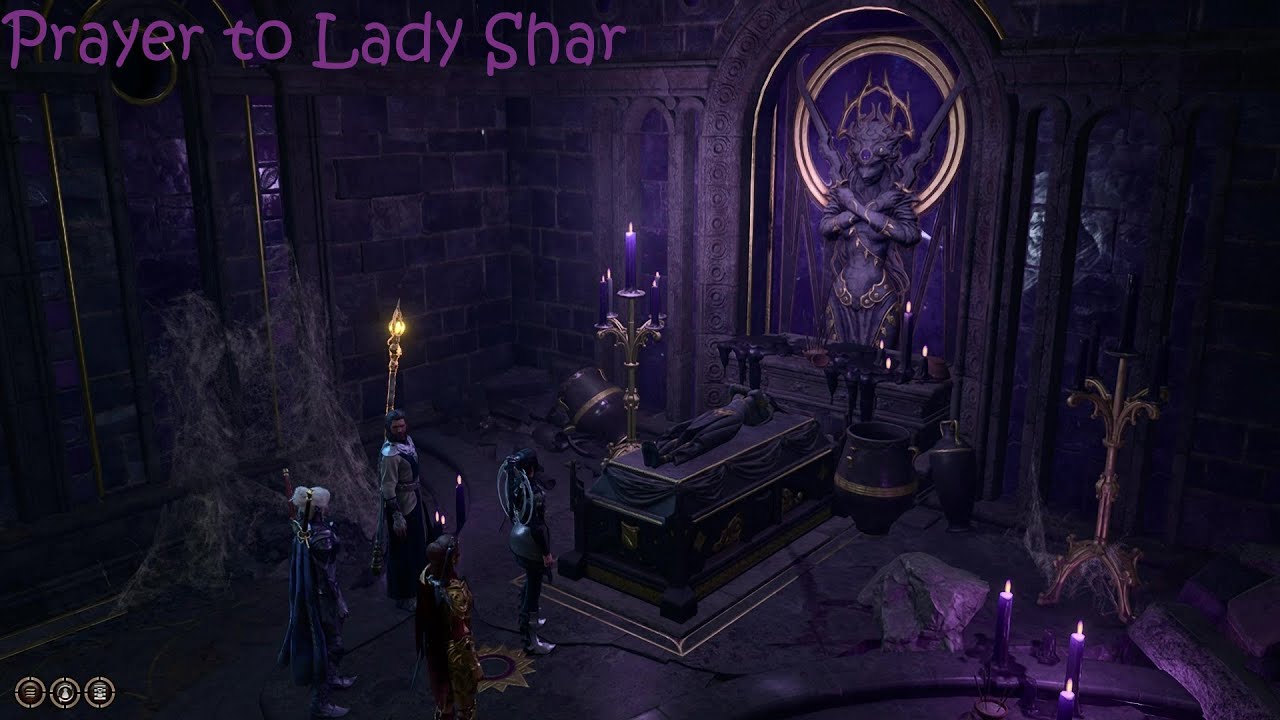 Baldur's Gate 3 - Offer prayer and devotion to Lady Shar [Sharran ...