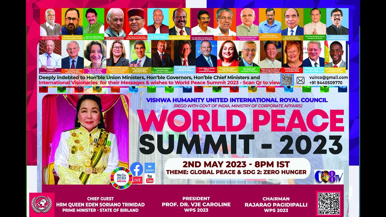 World Peace Summit Day 2 - Theme: SDG GOAL 2: Zero Hunger by United ...