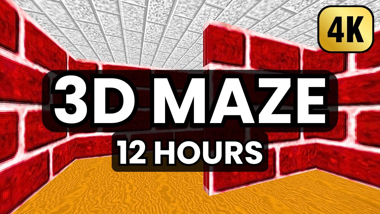 3D Maze Screensaver 12 Hours (4K Remaster) - No loop, no ads in middle ...