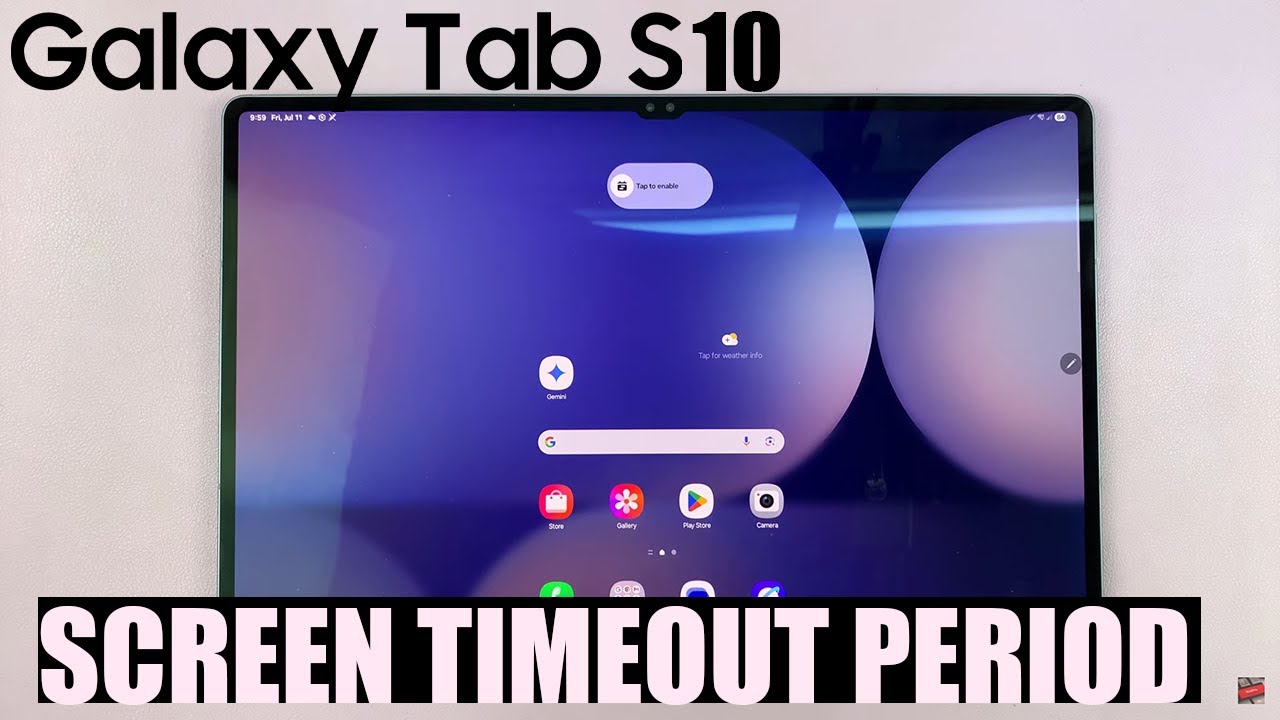 How To Change Screen Timeout Period On Samsung Galaxy Tab S10 / S10 ...