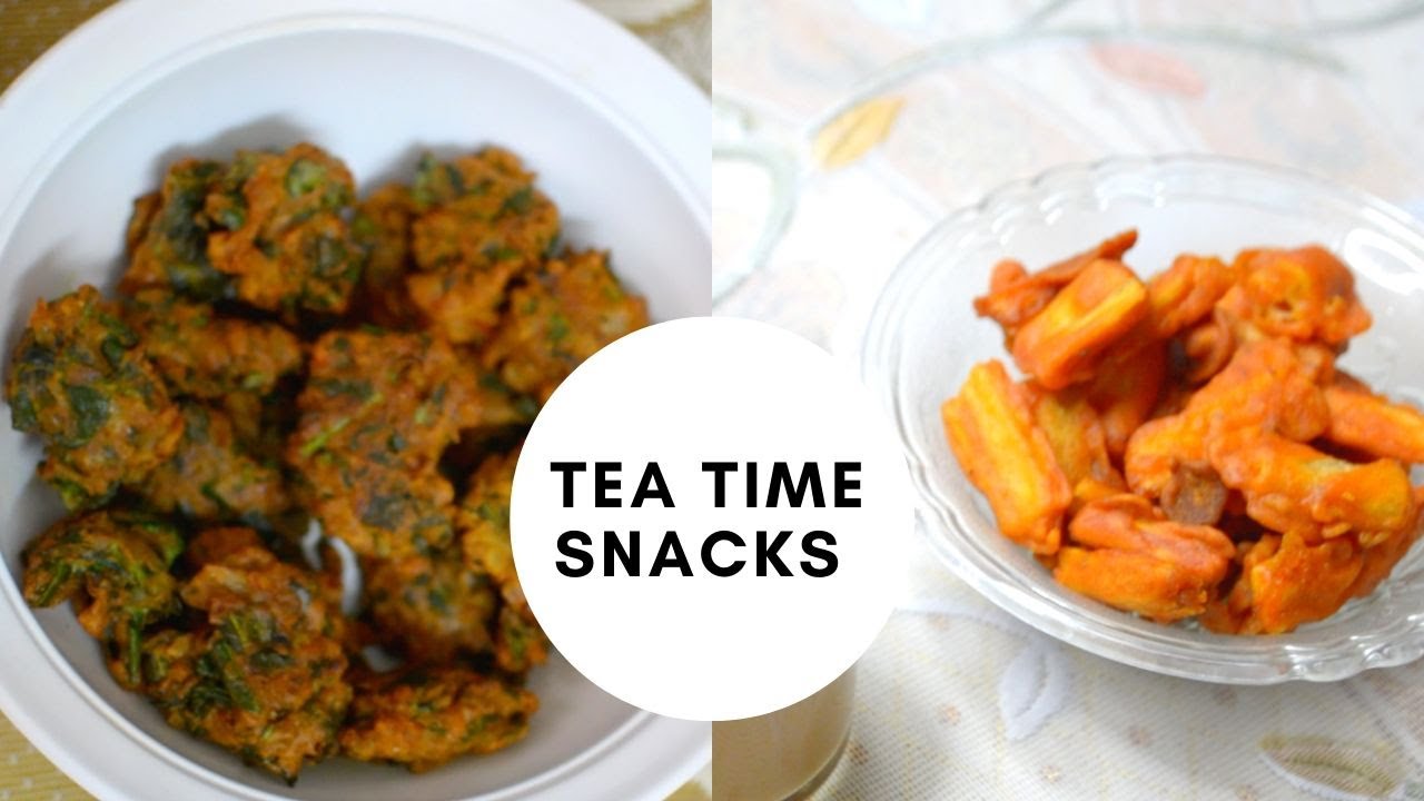 Easy Tea Time Snacks - Palak Pakorey & Kamal Kakdi fries | Kadambary's ...