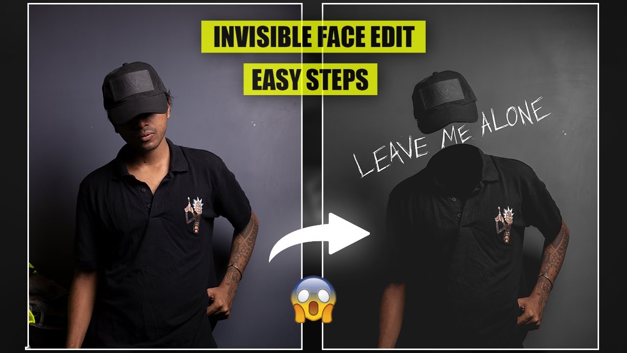 EASY STEPS OF INVISIBLE FACE PHOTO EDITING TUTORIAL | PRANAV PG - YouTube