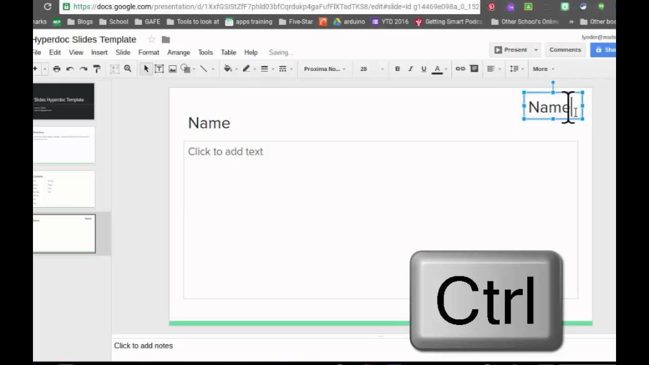 Slides Hyperdoc Template - YouTube