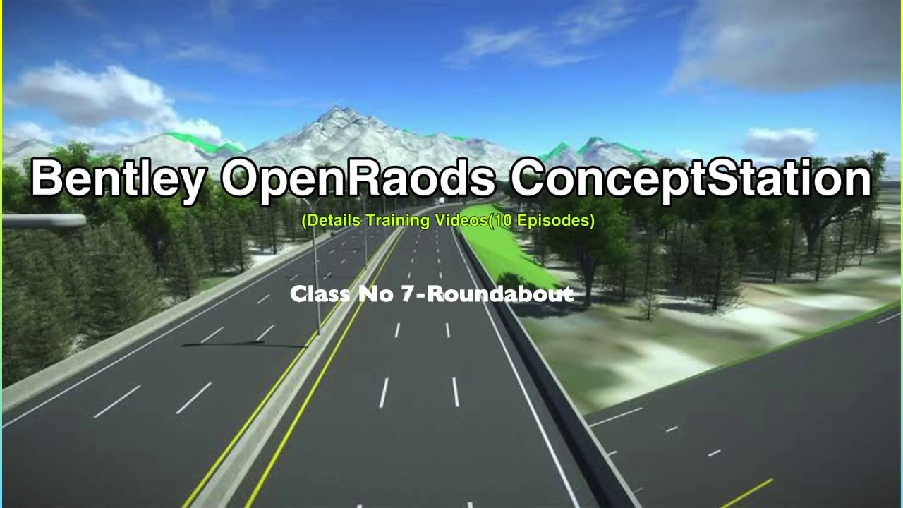 Bentley OpenRoads ConceptStation Class No7 - YouTube