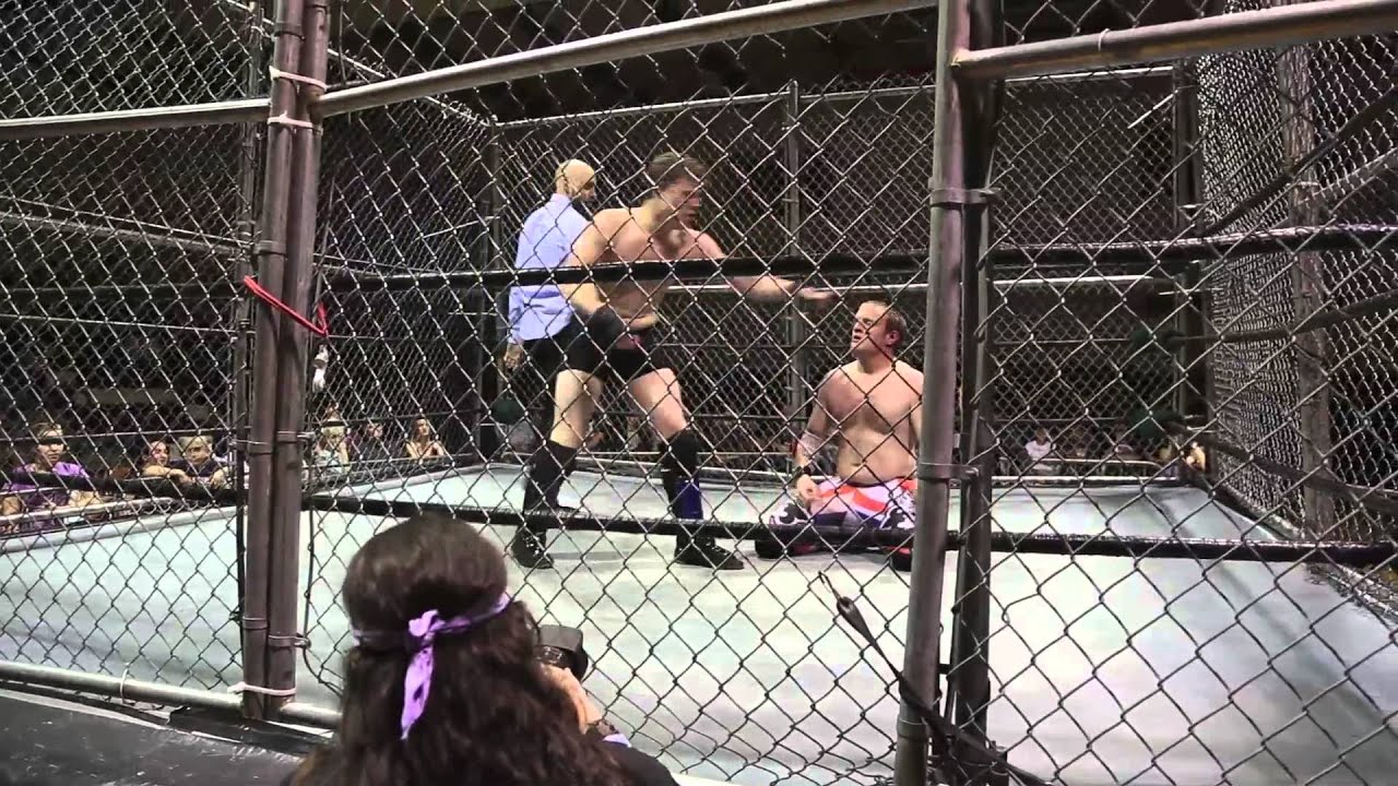 ECPW CAGE MATCH RYAN ANGUS VS. KYLE ANGUS - YouTube