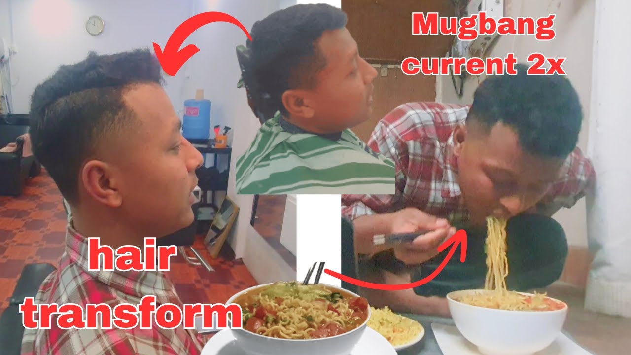 Hair transform // Hair cut // Spicy Mugbang current 2x // - YouTube