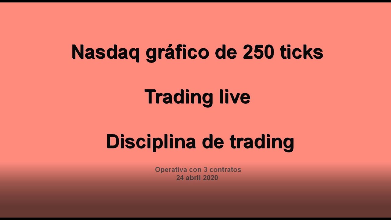 Operativa Nasdaq 250 ticks con 3 contratos - YouTube