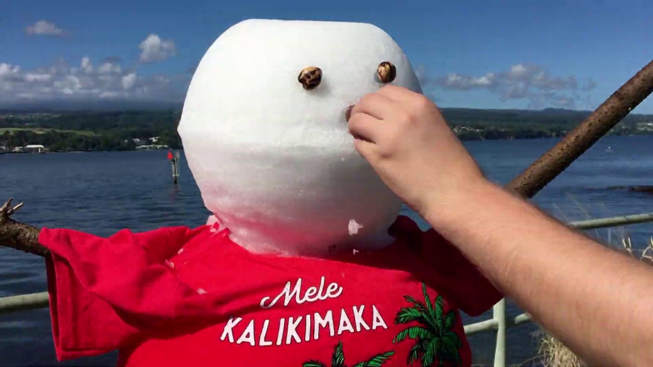 How to make a shave ice snowman - YouTube