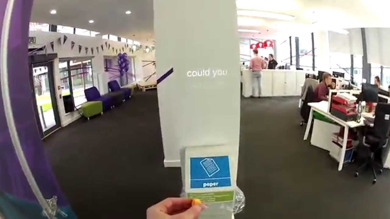 Interactive Paper Recycle Display at LUSU - YouTube