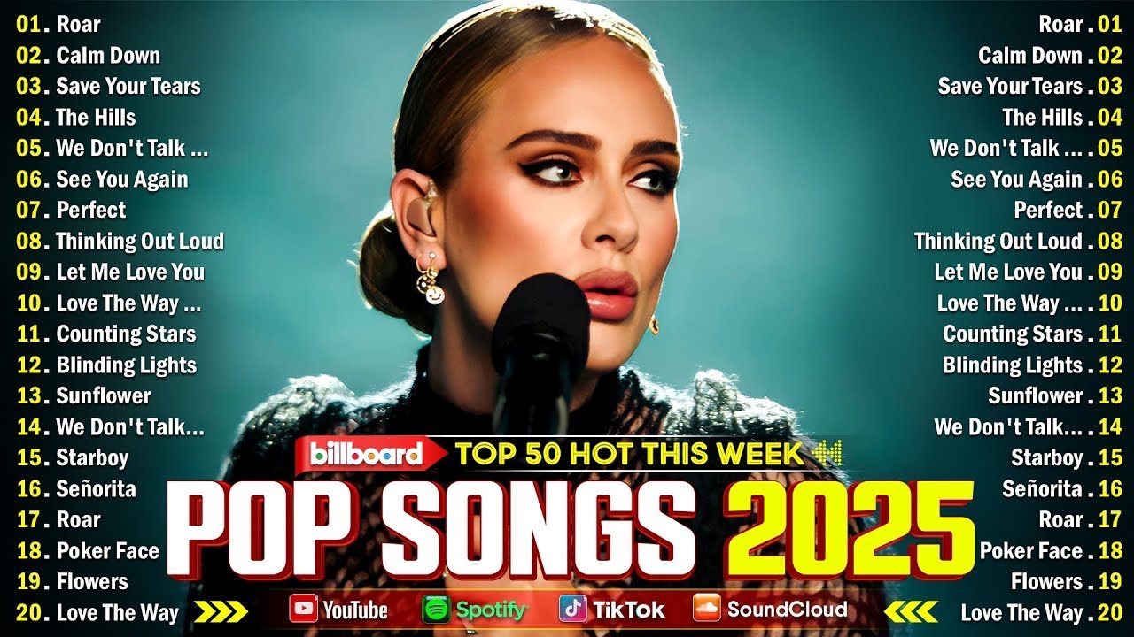 Hot Pop 2025💎Pop Music Playlist - ROSÉ & Bruno Mars, Lady Gaga, Sabrina ...
