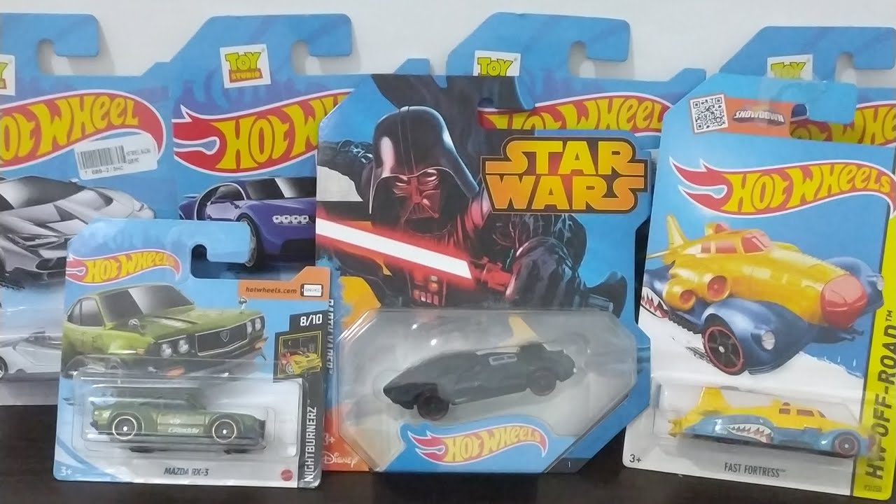 Unboxing Hot wheels Caracter Car Star Wars Darth Vader Mazda rx 3 Fast ...