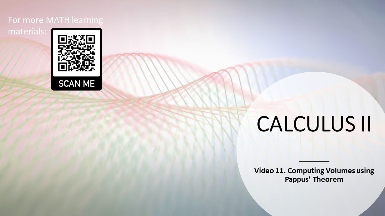 Computing Volumes using Pappus' Theorem [MATH 1432 Lab 04 Meeting 11 ...
