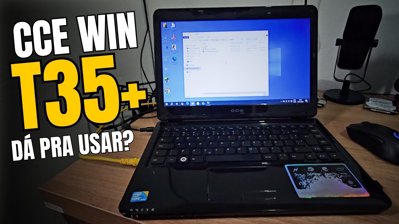 NoteBook Antigo CCE WIN T35L+ Ainda da para usar? - YouTube