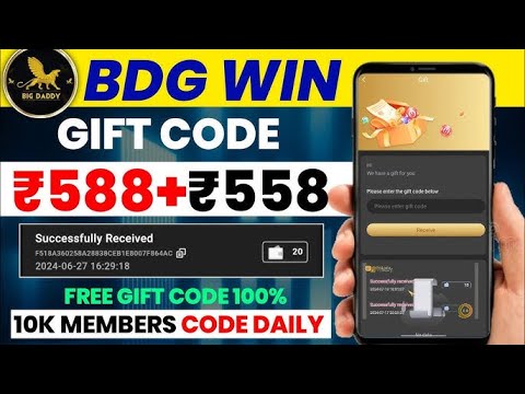 BDG WIN Free Gift Code | BDG Win Gift Code Telegram Channel For Free | - YouTube