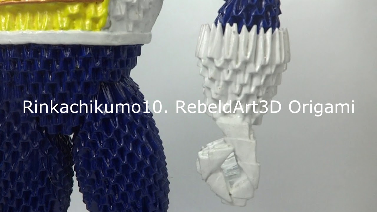 Origami 3D - Vegeta - YouTube