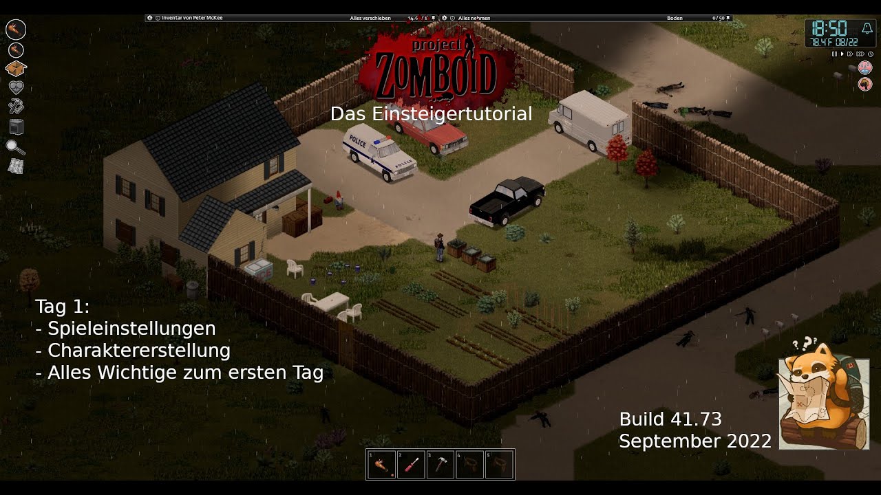 Project Zomboid Tutorial - Guide für Anfänger/Einsteiger - Der erste ...