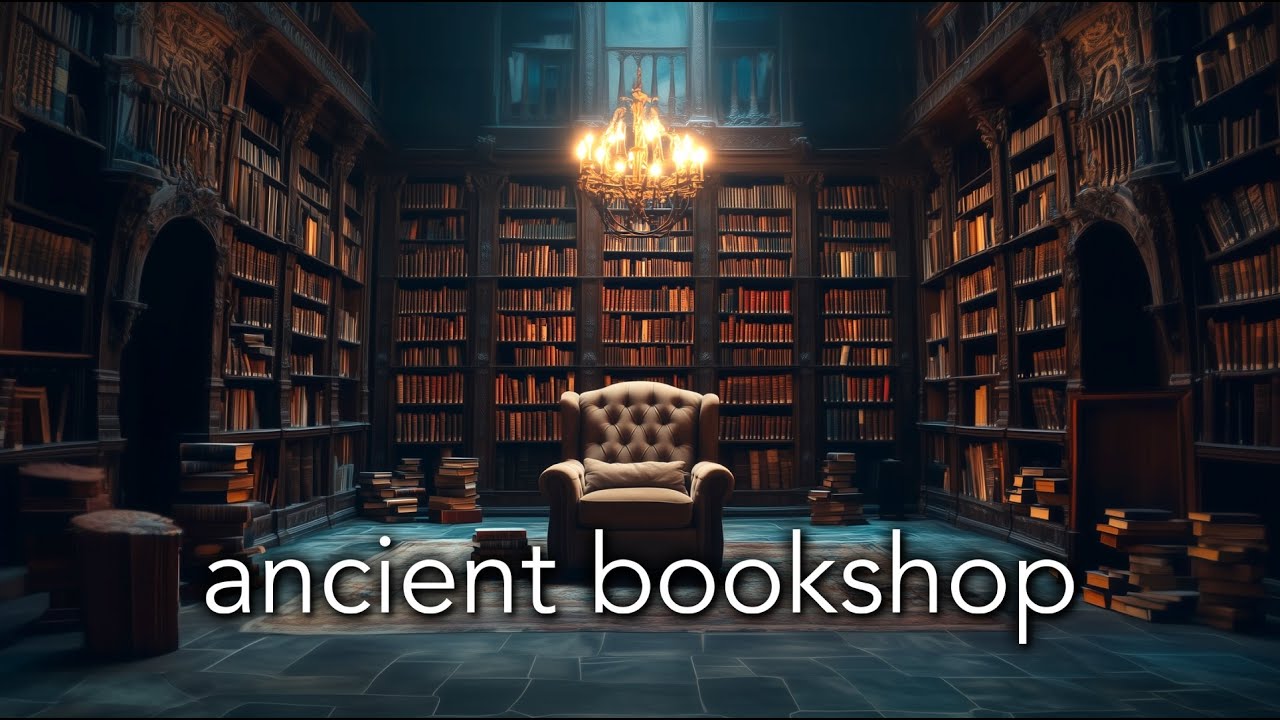 Immersive Ambient Reading Music //No Ads\\ Ancient Bookshop at Midnight ...