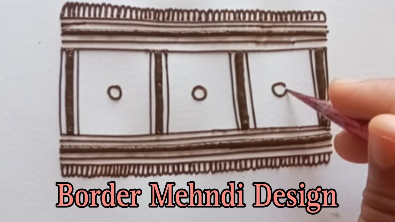 Border Mehndi Design | Mehndi Design | Mehndi | Mehndi Tutorial | - YouTube