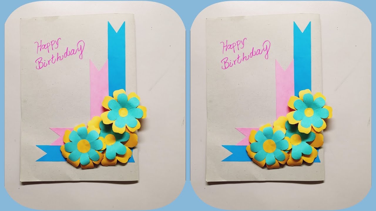 Happy Birthday craft | Happy Birthday card | Happy Birthday Card easy ...