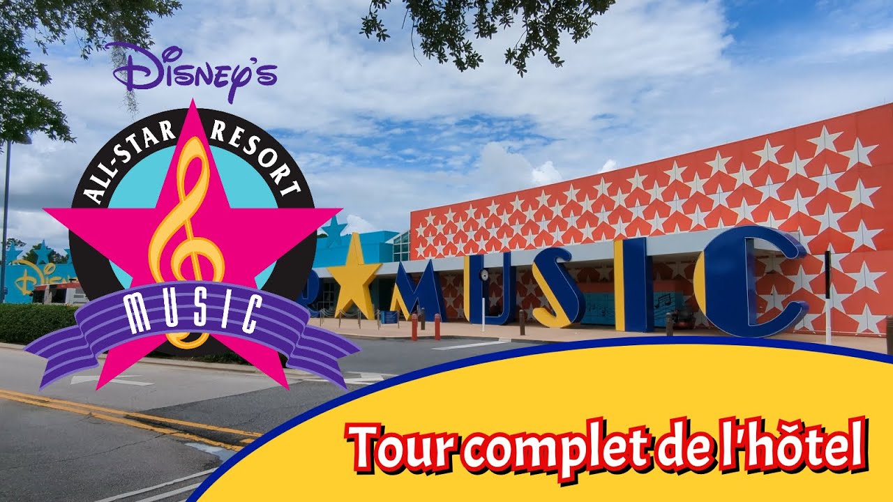 Tour complet de l'hôtel Disney's All-Star Music Resort à Walt Disney ...