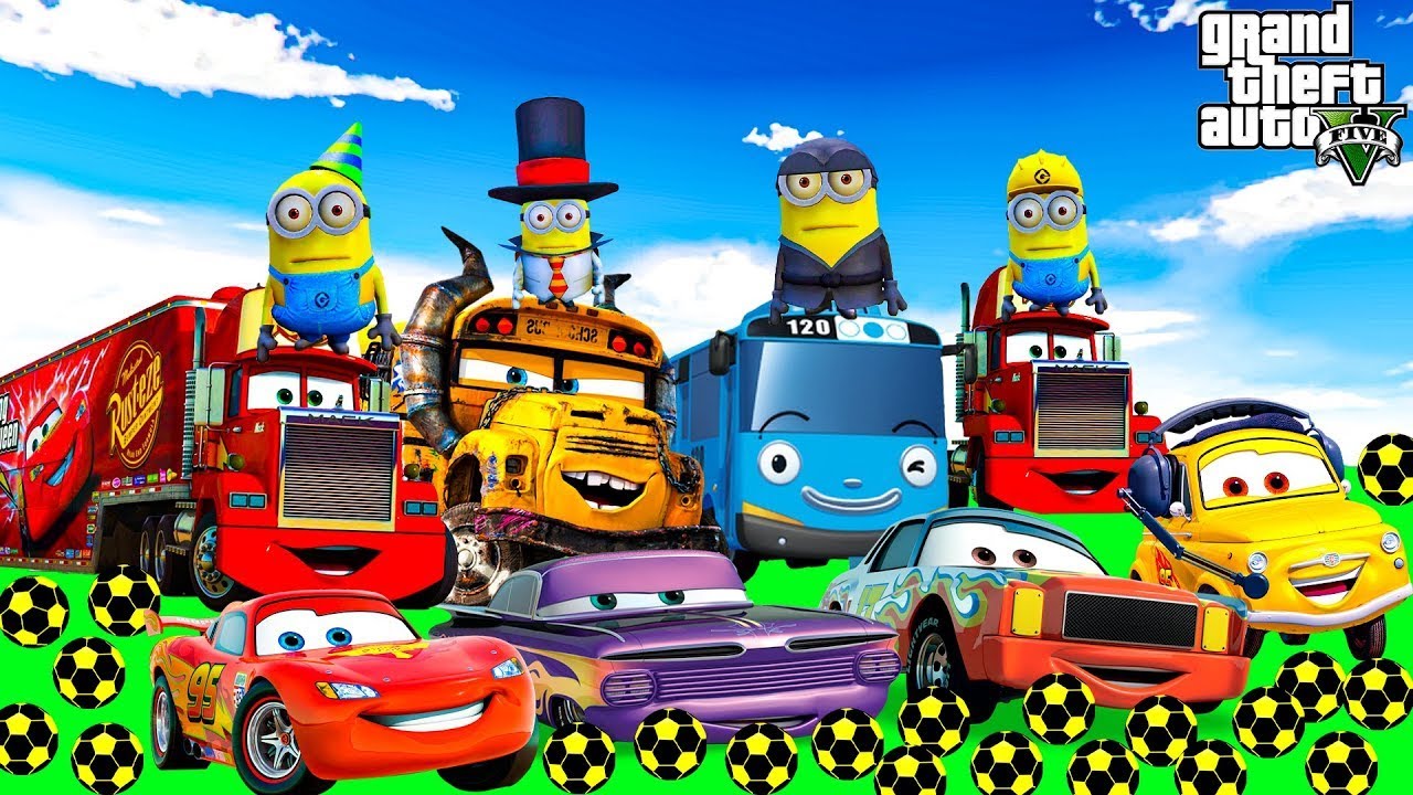 GTA 5 mega ramp jump challenge minion spider man iron man the track ...