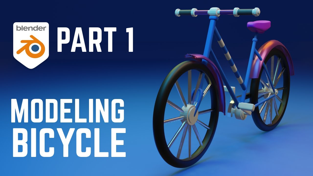 Bicycle Modeling in Blender2.8 ( Part1 ) | Blender Modeling - YouTube