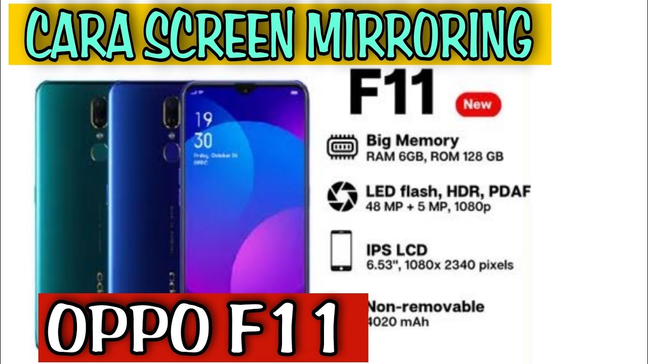 Cara Terbaru Screen Mirroring Di Oppo F11 - YouTube