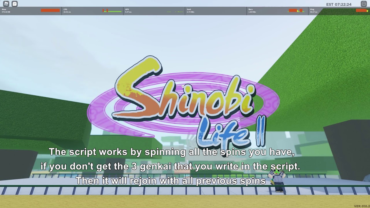 Roblox Shinobi Life 2 Infinite Spins Script | Updated | Support Free ...