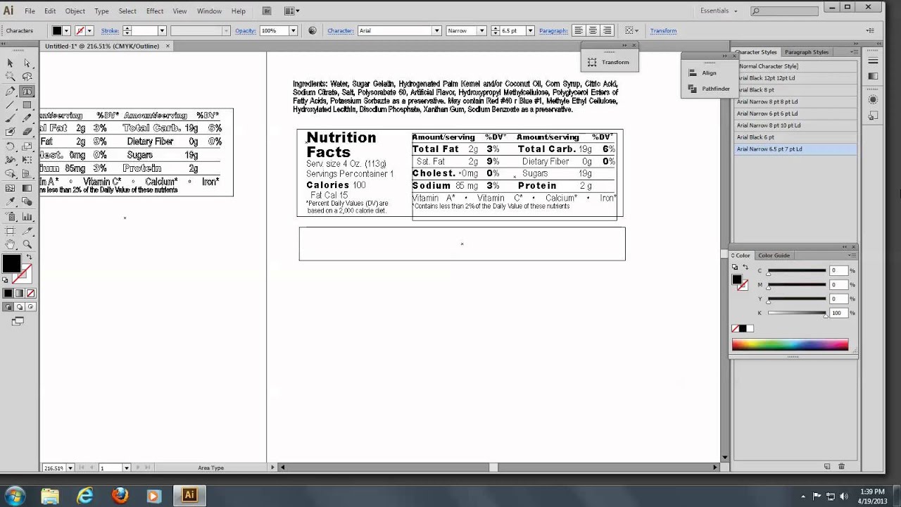 Ingredients Panel 6 - Finishing the Panel - YouTube