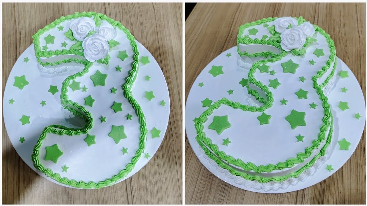 Number 3 Cake Cutting And Making Ideas | How To Decorate Number Three ...