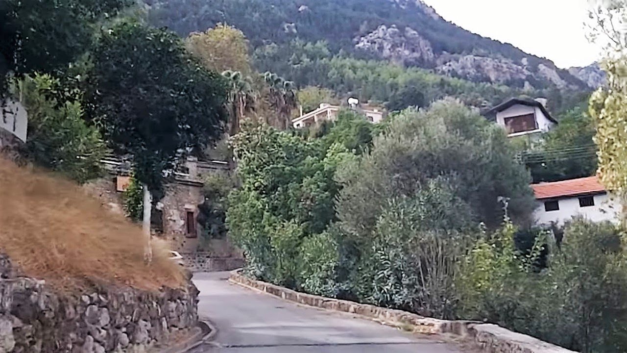 Driving through Lapithos in the Kyrenia district of Cyprus (Oct 26 ...