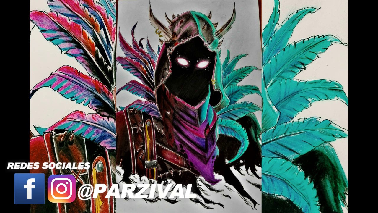 Como Dibujar la Skin legendaria Cuervo de Fortnite l How To Draw ...