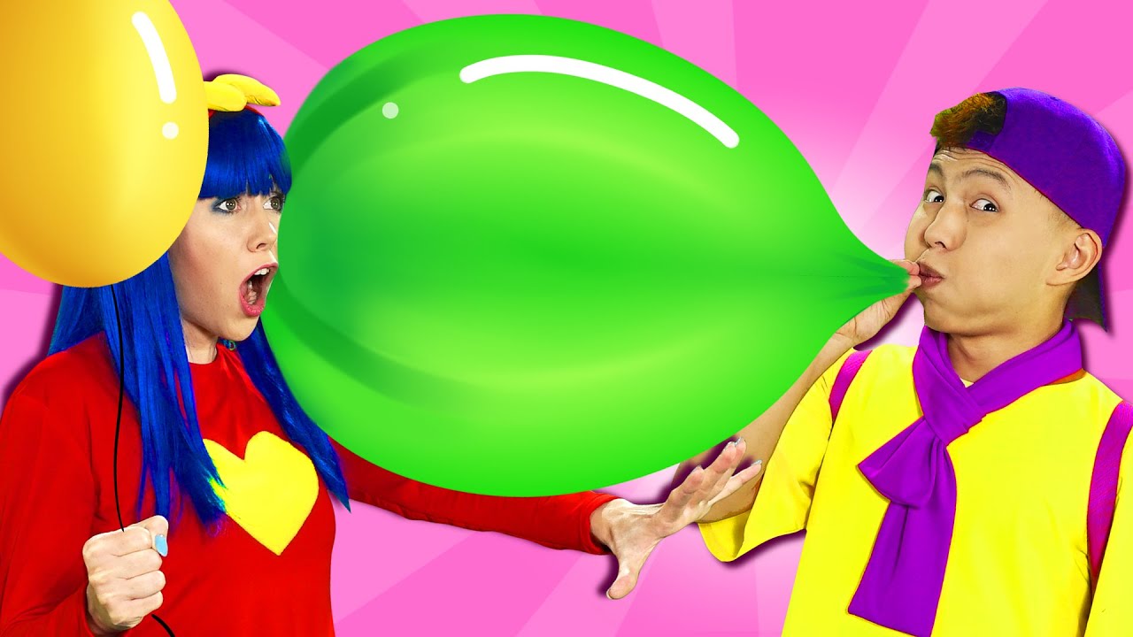 Playing and Learning with Balloons | Kids Songs And Nursery Rhymes ...
